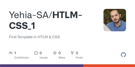Github Yehia Sahtlm Css1 First Template In Htlm And Css