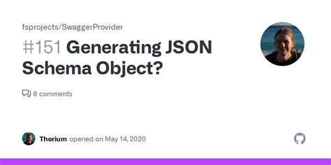 generating json schema object · issue 151 · fsprojects swaggerprovider · github