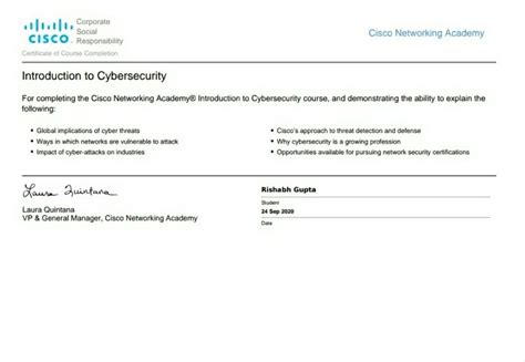Rishabh Gupta On Linkedin Cisconetworkingacademy Cybersecurity Skillset