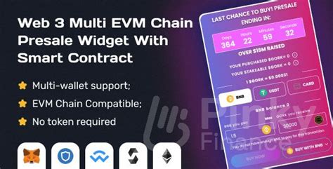 Web 3 Multi Evm Chain Presale Widget With Smart Contract Web 3 Marketplace Pinky Finance