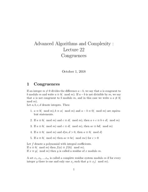 randomized advance algorithms docsity
