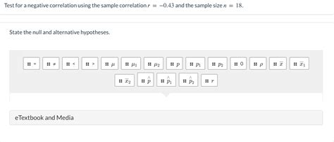Solved Test For A Negative Correlation Using The Sample Chegg