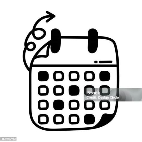 달력 낙서 아이콘 디자인 그림입니다 흰색 배경에 비즈니스 기호 Eps 10 파일 0명에 대한 스톡 벡터 아트 및 기타 이미지 0명 공휴일 낮 Istock