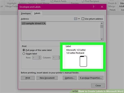 How To Create Labels In Microsoft Word With Pictures WikiHow