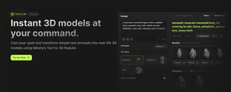 Обзор Meshy Ai как я создал 3d модели за одну минуту Unite Ai