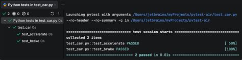 Using Pytest Jetbrains Fleet Documentation