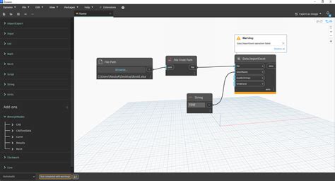 Import Data From Excel Not Working Dynamo