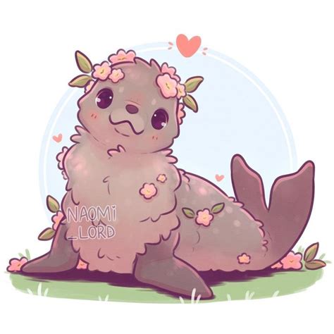 Kawaii Seal Drawing