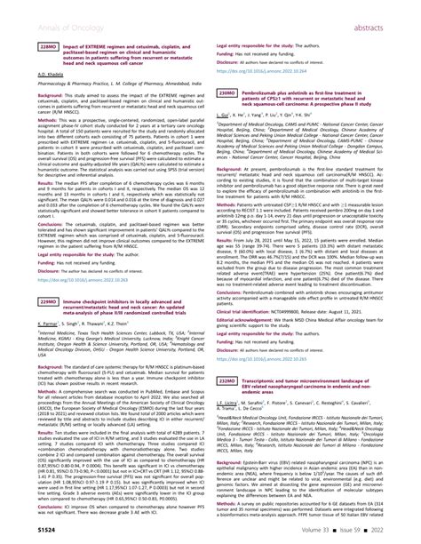 Pdf 229mo Immune Checkpoint Inhibitors In Locally Advanced And