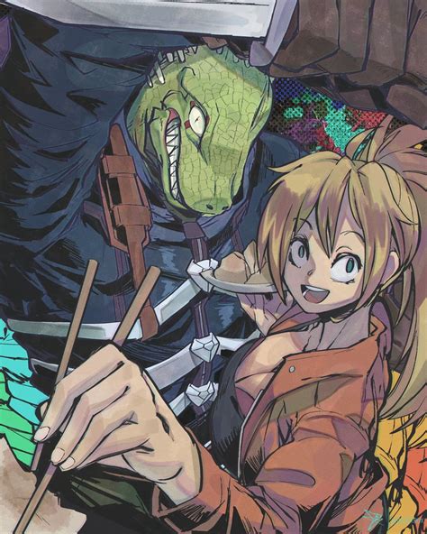 Nikaidou And Caiman Dorohedoro Drawn By Geistbox Danbooru