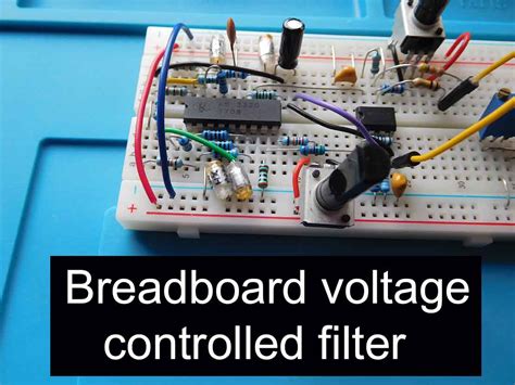breadboard voltage controlled filter hobby electronic soldering and