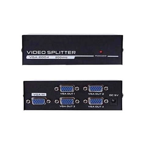 Ifix Vga Splitter 4 Port Vga Video Splitter 1x4 Vga Switch 200mhz 4 Vga Input 1 Vga Output For