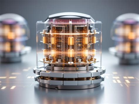 Premium Photo Quantum Horizons 3d Rendering Of A Futuristic Glowing Quantum Computer Unit