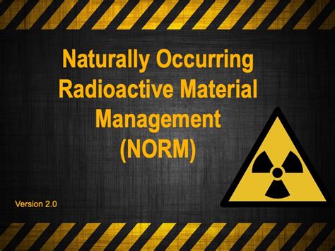 Pdo Naturally Occurring Radioactive Management Norm Kg Lms