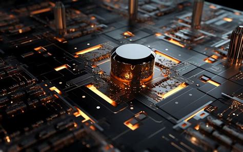 Premium Photo Close Up Of A Quantum Computer S Quantum Bits