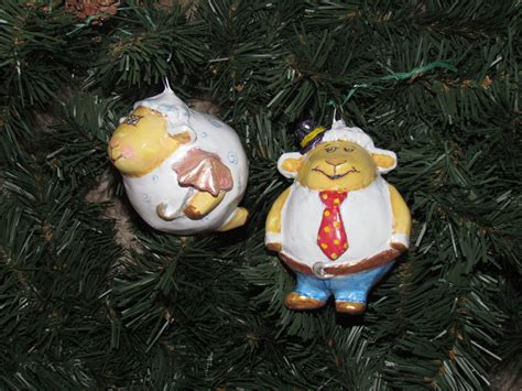 елочная игрушка овечка из папье маше