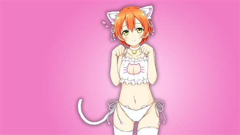 Anime Girl Cat Love