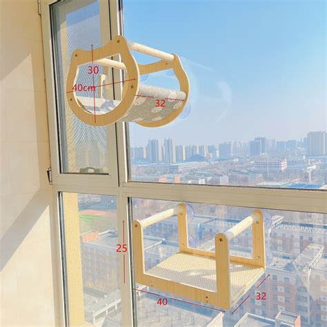【台灣出貨】免鑽孔吸盤貓跳台 可隨意diy 懸掛式貓窩 實木貓爬架 貓吊床 貓窩 可摺疊貓床 貓咪太空艙 貓跳台 蝦皮購物