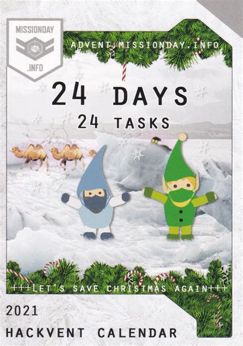 2021 Hackvent Calendar Ingress Swag