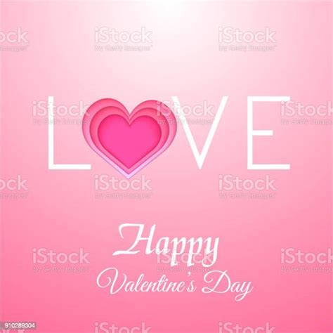 종이와 발렌타인의 인사말 카드는 분홍색 심 혼 및 단어 사랑 그만 벡터입니다 개념에 대한 스톡 벡터 아트 및 기타 이미지 개념 공예 공휴일 Istock
