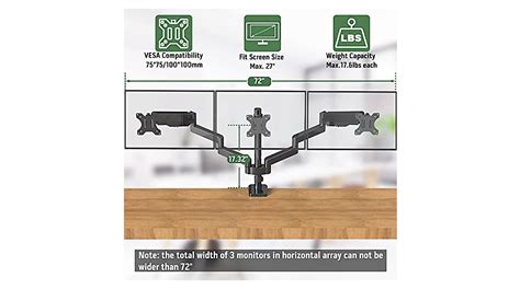 Upgravity Triple Monitor Mount Enhance Your Workspace