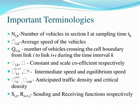 Ppt Particle Filter Based Traffic State Estimation Using Cell Phone