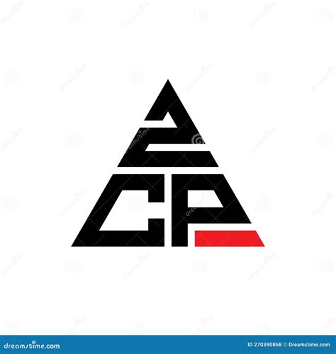 Zcp Triangle Letter Logo Design With Triangle Shape Zcp Triangle Logo