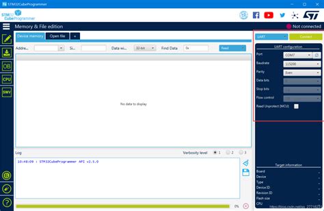 使用stm32cubeprogrammer软件实现对stm32l4xx系列单片机程序下载stm32l4 串口下载 Csdn博客