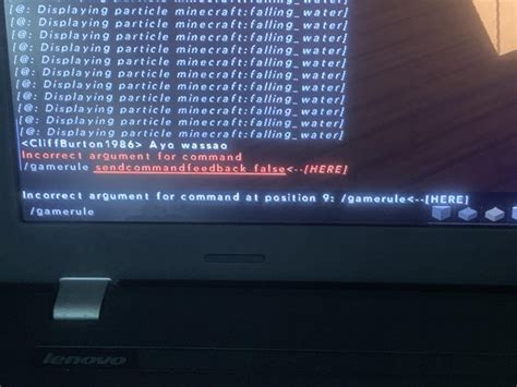 “incorrect Argument For Command At Position 9 Gamerule