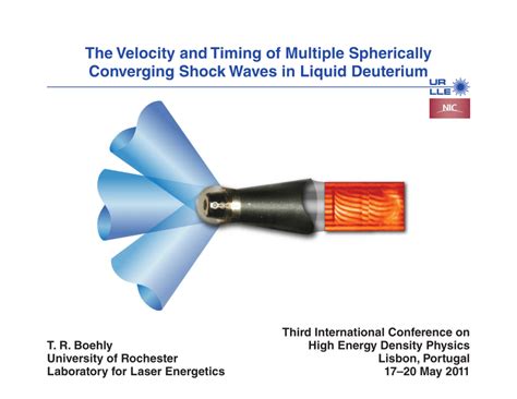 Pdf Velocity And Timing Of Multiple Spherically Converging Shock Waves In Liquid Deuterium