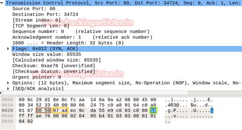 Forensic Investigation Of Nmap Scan Using Wireshark