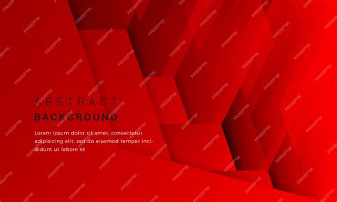 Premium Vector Abstract Background In Red Color Red Abstract Background Design Modern Red