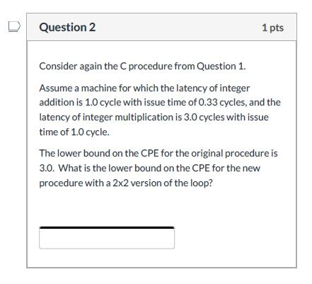 Question 3 1 Pts Consider Again Questions 1 And 2 Chegg Com