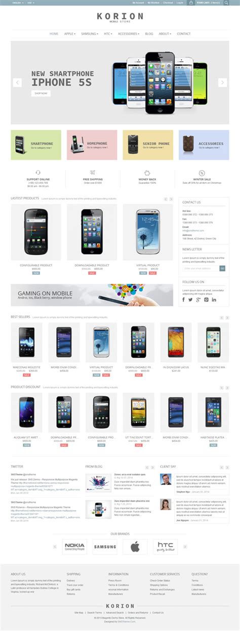 Responsive Magento Themes And Templates Graphic Design Junction