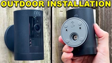 How To Mount Ring Stick Up Cam Outdoor Installation Youtube