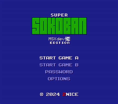 Msxdev24 28 Super Sokoban Msxdev Contest
