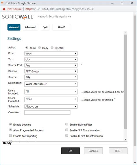 Allowing A Service Through Sonicwall Computer And Technology Services OMNI Network Designs