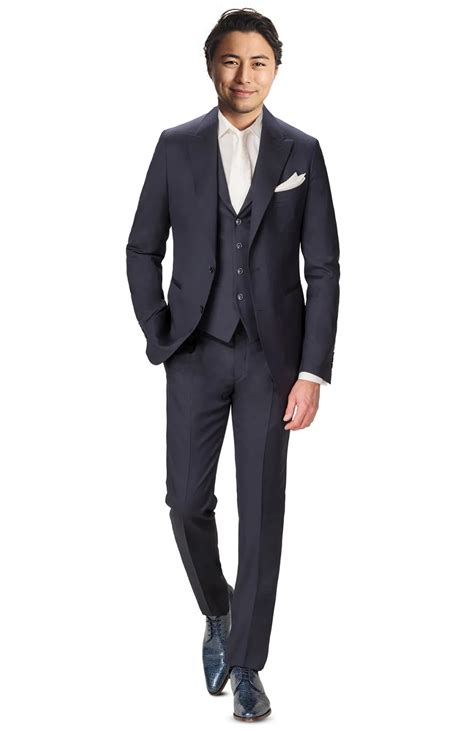 Costume Pi Ces Bleu Nuit Tailored Suit Paris