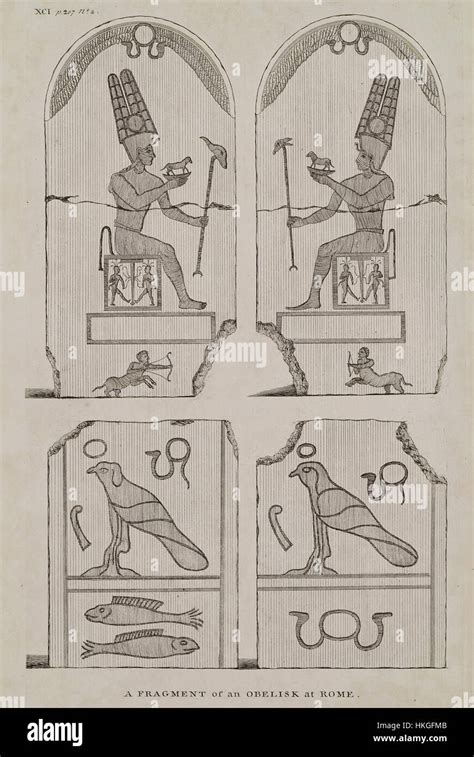 This Artwork By Richard Pococke Dated 1745 Depicts A Fragment Of An Obelisk In Rome