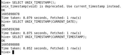 Hive Datetime Functions Unixtimestamp And Fromunixtime Big Data And Sql