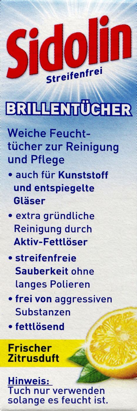 Sidolin Brillenputztuch 20 Stück