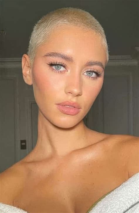 Female Buzz Cut With Bangs