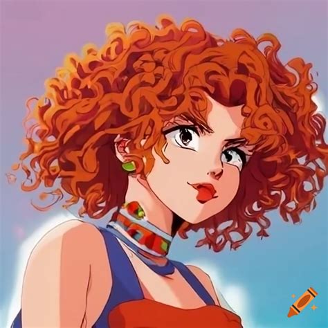 Anime Girl With Orange Curly Hair My Fingers Are Like 💔💔 Marci