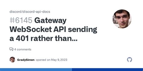 Gateway WebSocket API Sending A 401 Rather Than Upgrading To A