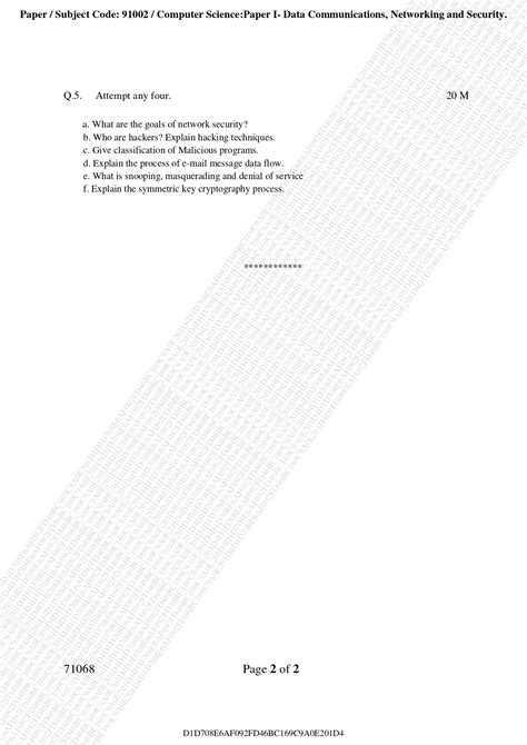 University Of Mumbai Ty Bsc Computer Science Paper I Data Commucation Networking And