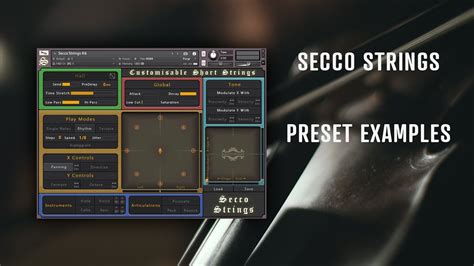 Secco Strings Customisable Short Strings Preset Examples Youtube