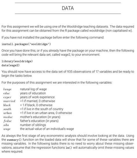 Econometric And R Programming Anyone Can Help Me Chegg Com