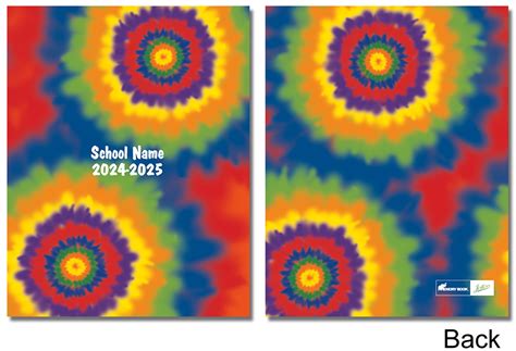 Tie Dye Memories Yearbook Cover