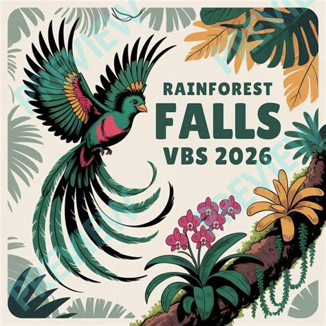Rainforest Falls Vbs 2026 Promo Graphics Bundle 12 Vacation Bible