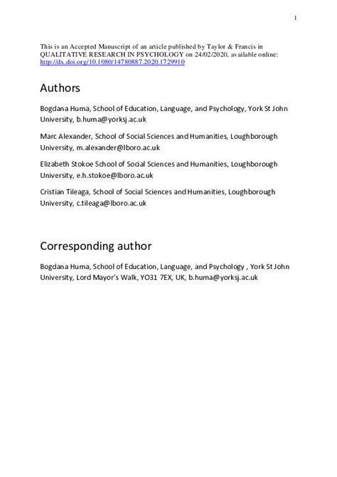 Pdf Introduction To Special Issue On Discursive Psychology